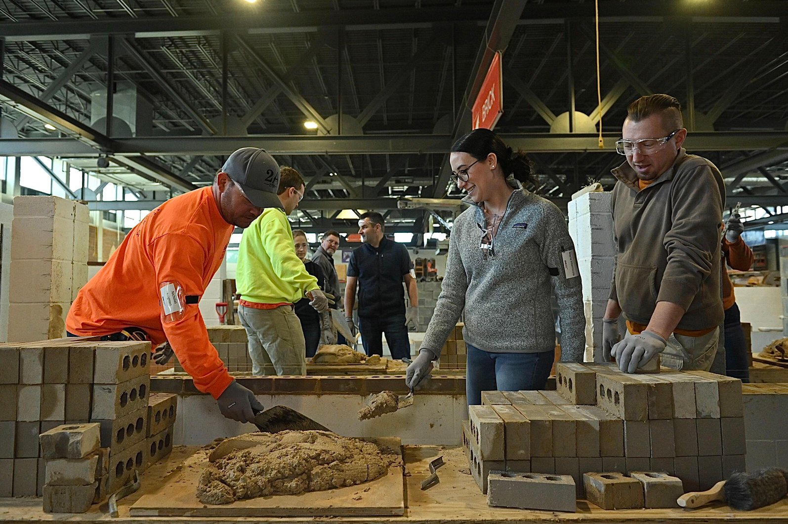 Young Architects and BAC Craftworkers Inspire One Another at Masonry Camp