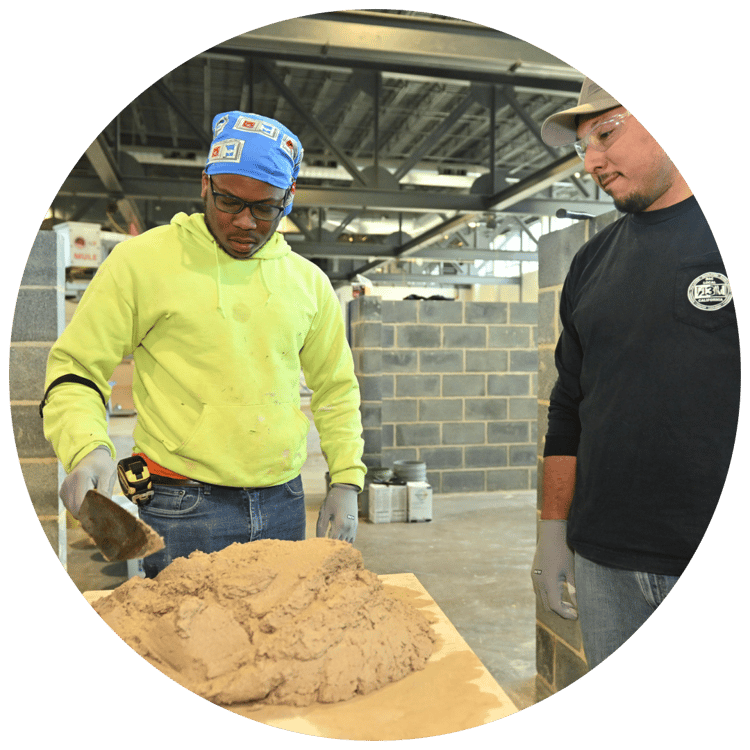 Young Architects and BAC Craftworkers Inspire One Another at Masonry Camp